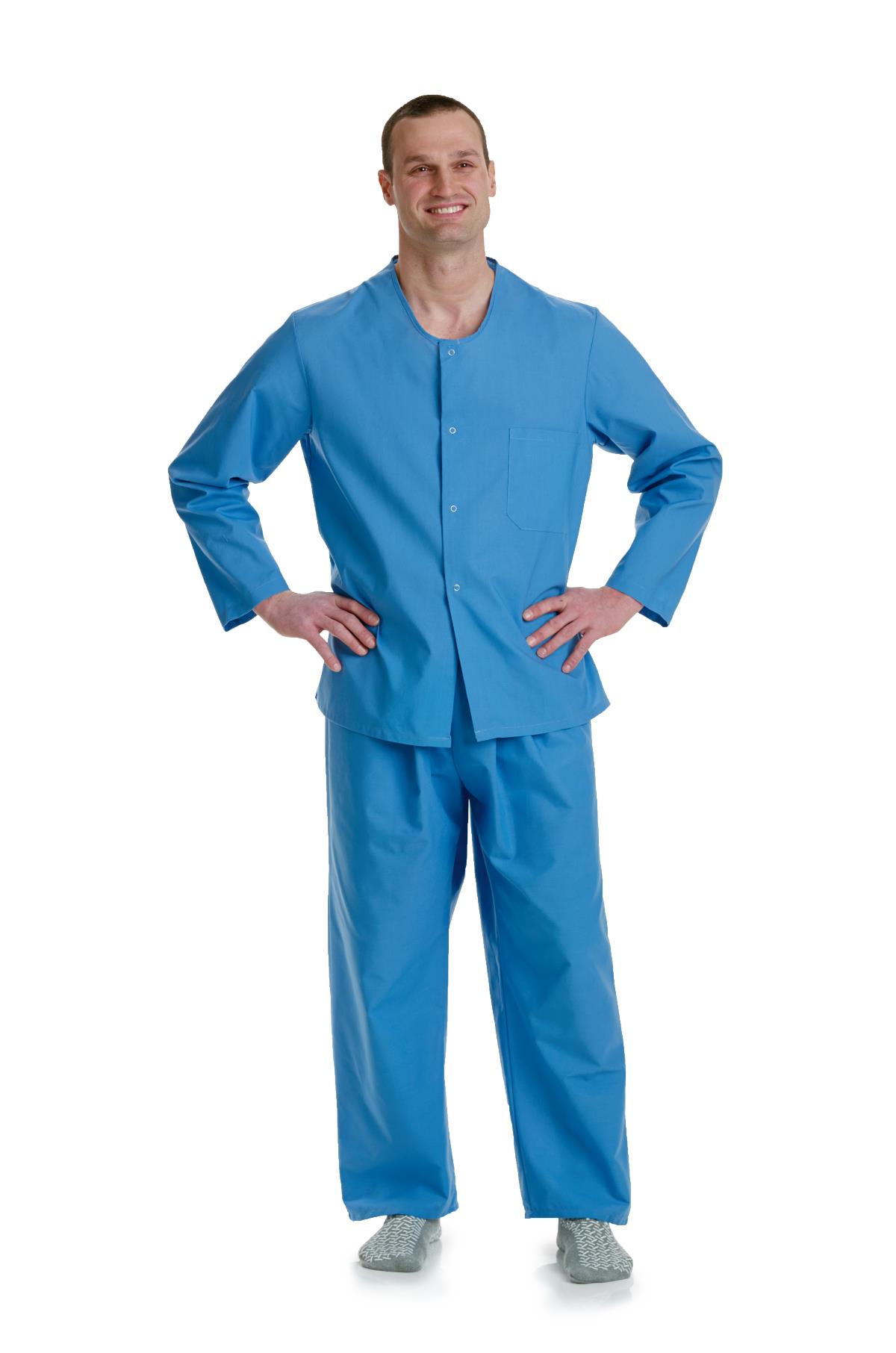 Medline Psychiatric Patient Snap Pajama Tops | Medline
