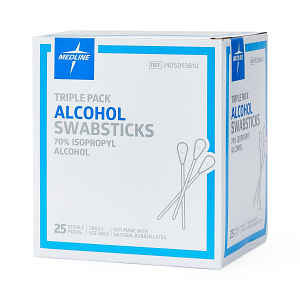 Medline Sterile Triple-Pack Alcohol Swabsticks | Medline Industries, Inc.
