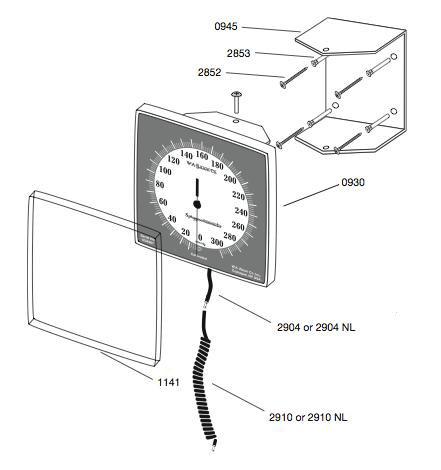 Baum Wall Aneroid Manometer Only | Medline