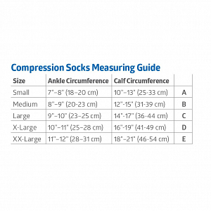 CURAD Knee 20-30mmHg Compression Socks | Medline Industries, Inc.
