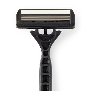 Medline Triple Blade Facial Razors with Lubrication Strip | Medline ...