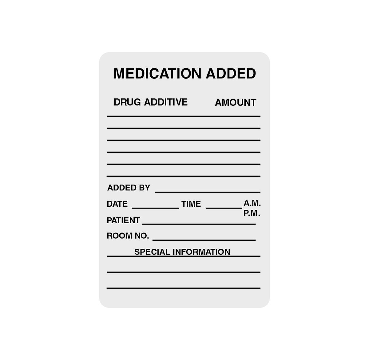 Centurion Medication Added Chart Labels | Medline
