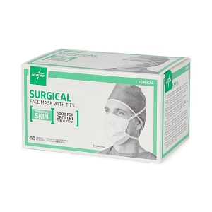 Sensitive Skin Surgical Face Masks with Ties | Medline Industries, Inc.