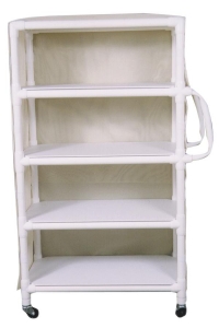 PVC Four-Shelf Linen Carts | Medline Industries, Inc.