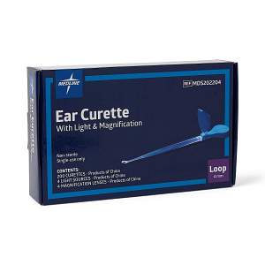 Medline Looped Ear Curettes with Light and Magnification | Medline ...