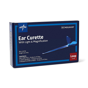 Medline Looped Ear Curettes with Light and Magnification | Medline ...