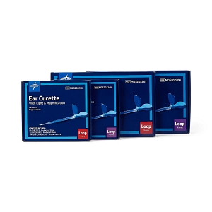 Medline Looped Ear Curettes with Light and Magnification | Medline ...