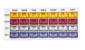 Weekly Four-Times-A-Day Med-Control Pill Trays | Medline Industries, Inc.