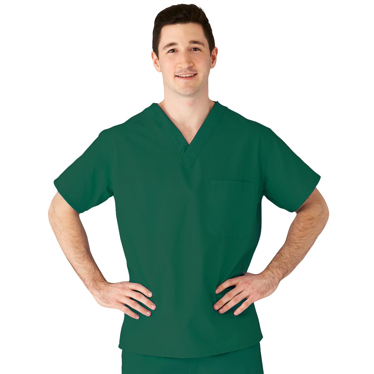 610 AngelStat Emerald Scrub Tops with Angelica Color Coding | Medline