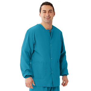 AngelStat Peacock Unisex Scrub Jackets | Medline Industries, Inc.