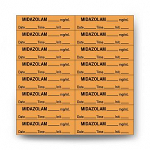 Centurion Midazolam Date / Time / Initials Labels | Medline Industries ...