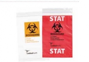 Zip Specimen Transport Bags with Biohazard Logo | Medline