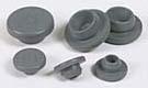 Kimble Gray Chlorobutyl Straight-Sided Stoppers | Medline