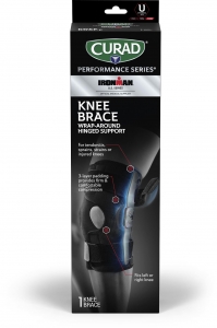 CURAD Performance IRONMAN Hinged Knee Supports with Microban | Medline ...