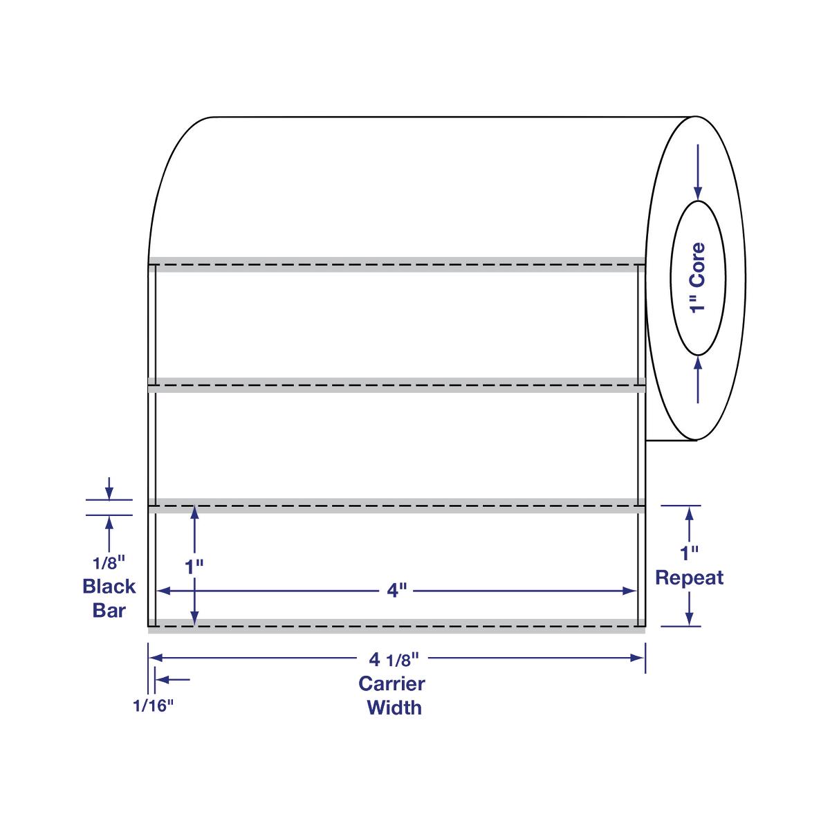 Medline Perforated Black Bar Labels | Medline
