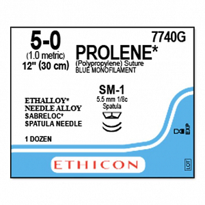 Prolene Polypropylene Size 5-0 Sutures | Medline Industries, Inc.