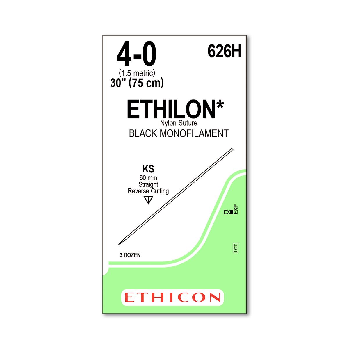 Straight-Cutting Ethilon Nonabsorbable Sutures | Medline
