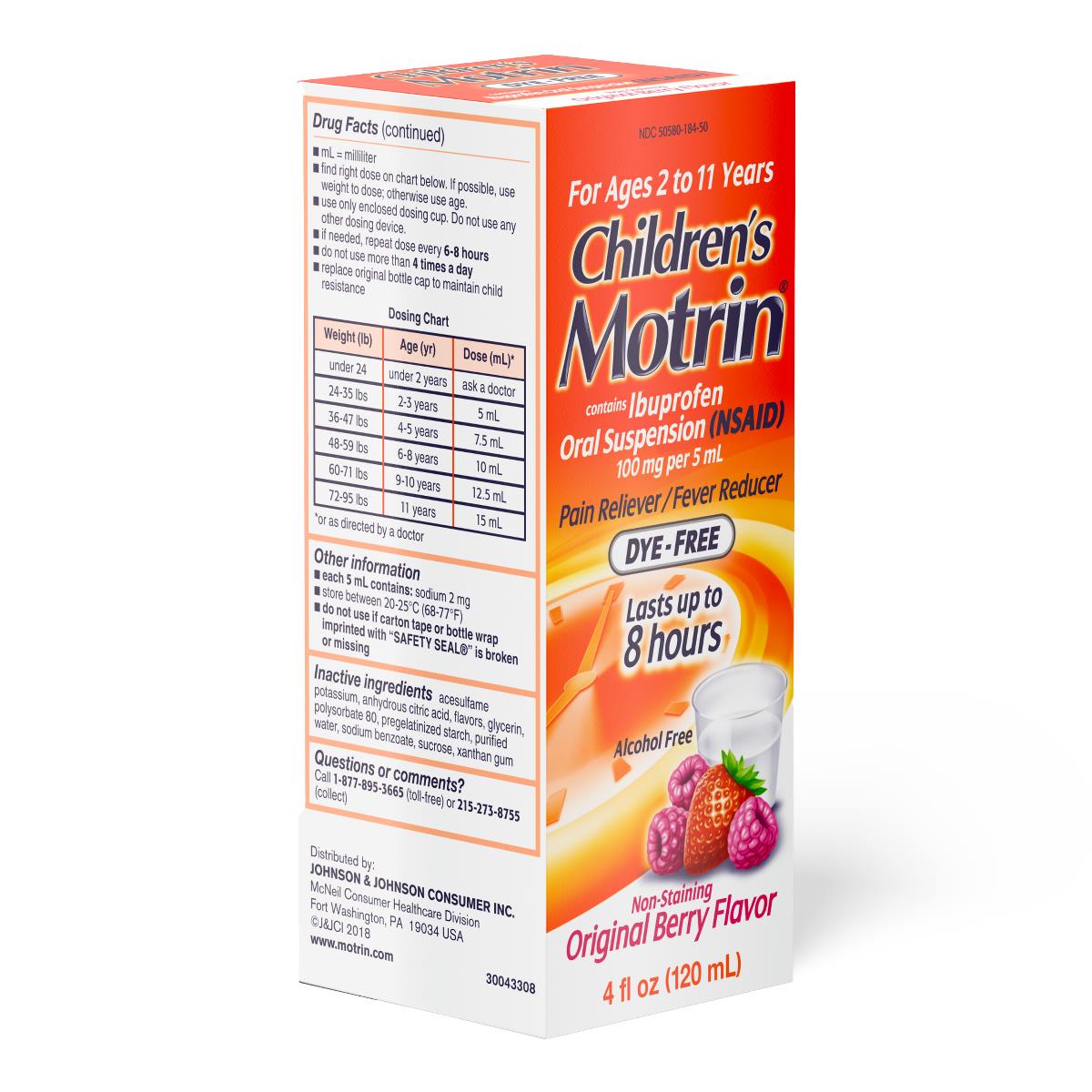 Motrin Children's Oral Suspension | Medline