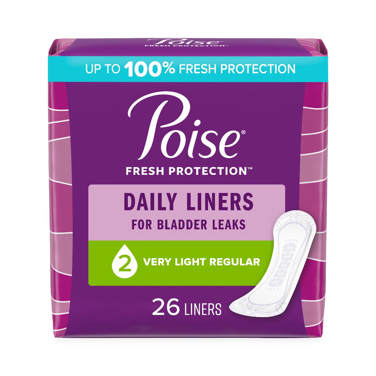 Poise Incontinence Pad Liners | Medline