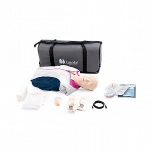 Laerdal Resusci Anne QCPR AED Torso Manikins with Soft Carry Case | Medline