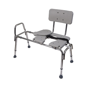 DMI Heavy-Duty Sliding Transfer Bench with Cut-Out Seat | Medline ...