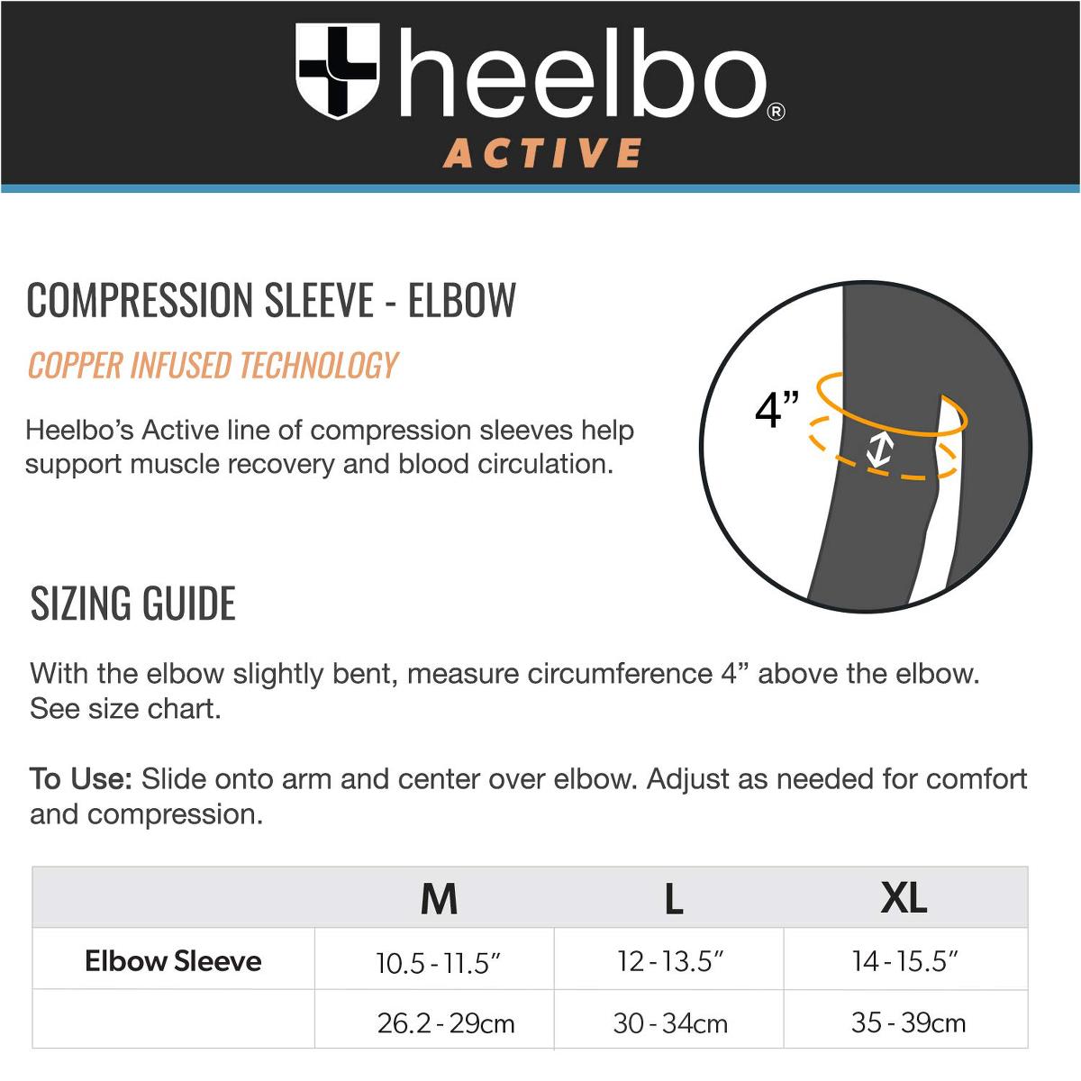 Heelbo Cooper Elbow Compression Sleeves | Medline