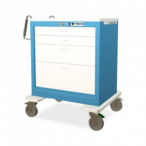 White Steel Medical Carts with 4 Drawers | Medline Industries, Inc.