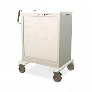 Light Grey Steel Medical Carts with 3 Drawers | Medline Industries, Inc.