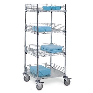 Intermetro Stainless Steel Open Case Carts | Medline Industries, Inc.