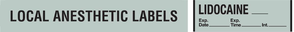Local Anesthetic Medication Label Tape | Medline