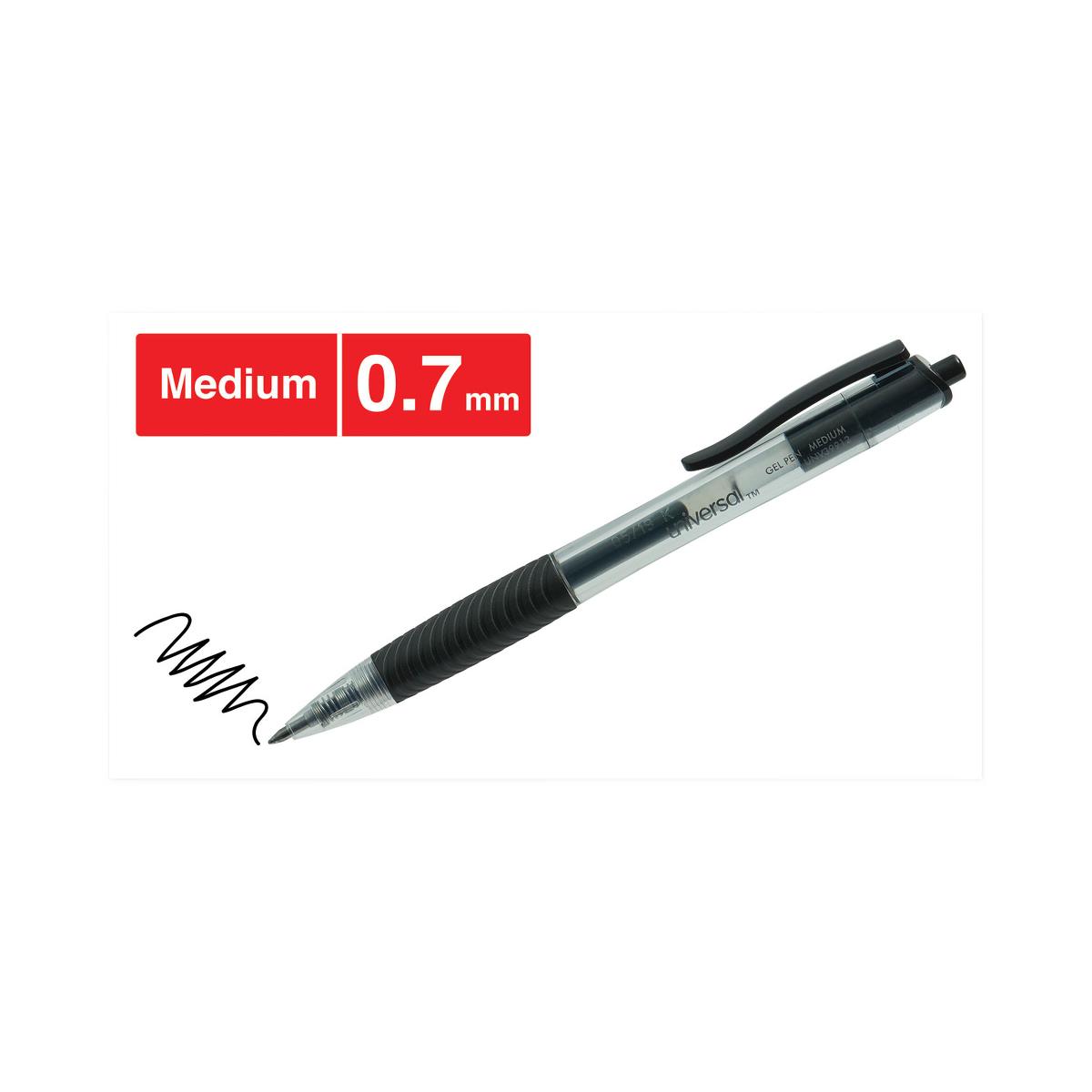 Universal Clear Roller Ball Retractable Gel Ink Pens | Medline