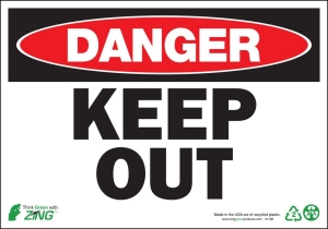 Danger Keep Out Signs | Medline Industries, Inc.